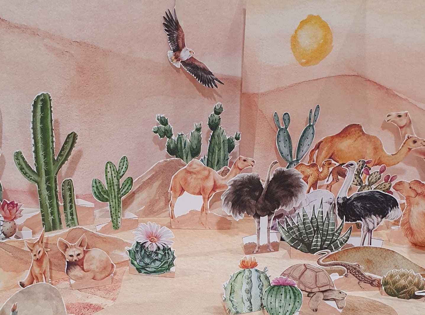 Build a Desert Printable Desert Diorama Desert Play Set - Etsy