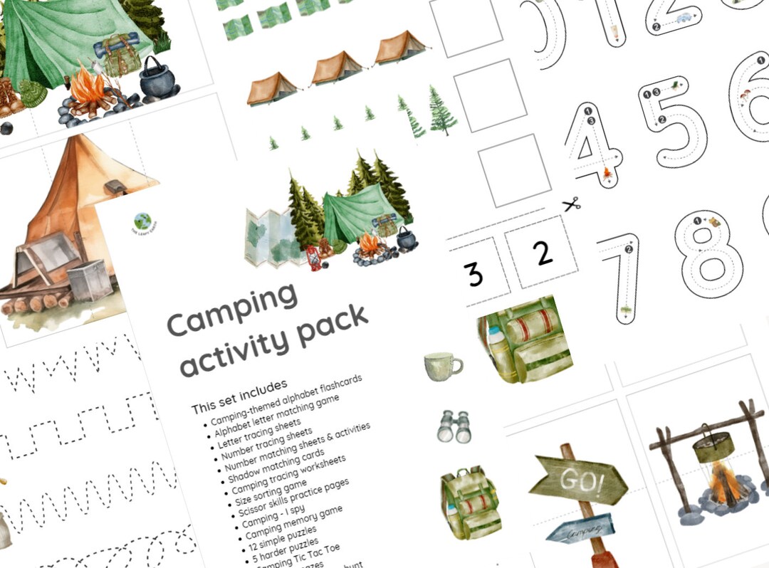 Camping Activity Pack, Nature Play, Craft Ideas, Activity Pack, Sensory ...