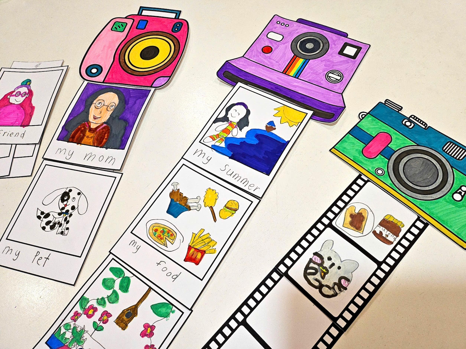 Paper Camera Printable, End of Year, Back to School, All About Me Craft ...