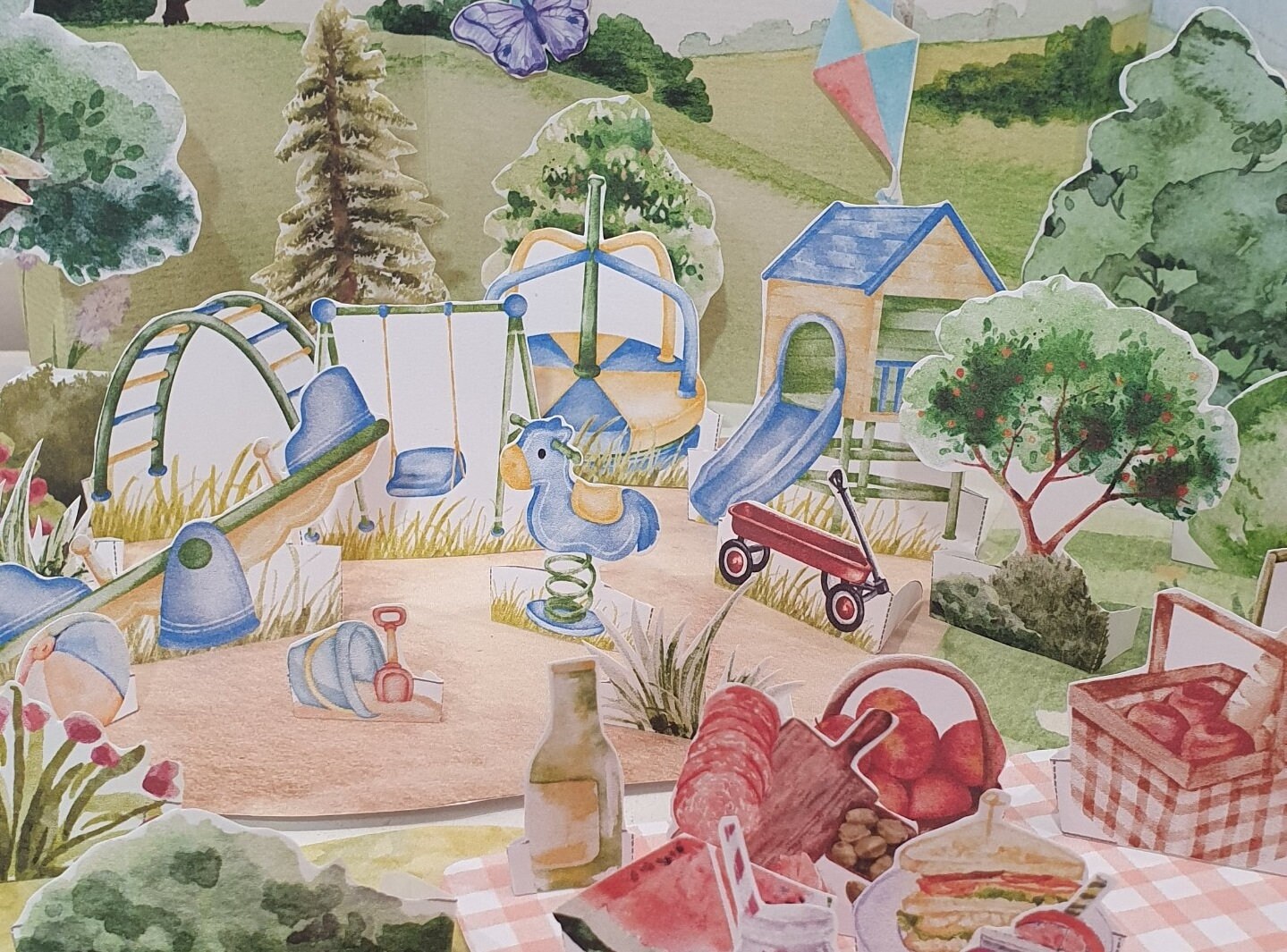 Build a Park, Printable Diorama, Picnic Play Set, Paper Scene, DIY Kids ...