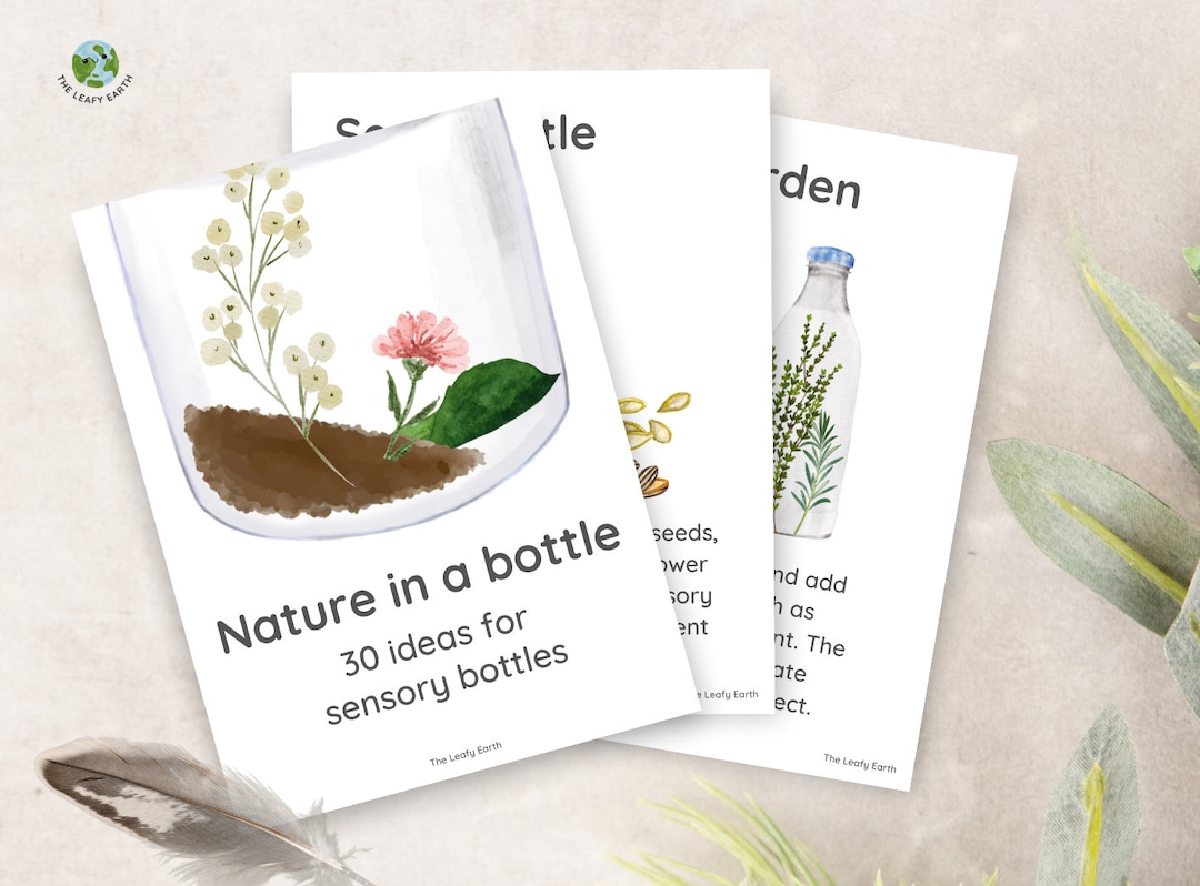 30 Ideas for Nature-themed Sensory Bottles, Craft Ideas, Activity Pack ...