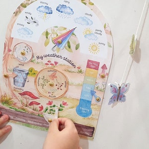 Weather Station Printable, Weather Wheel, Classroom Weather Chart, DIY ...