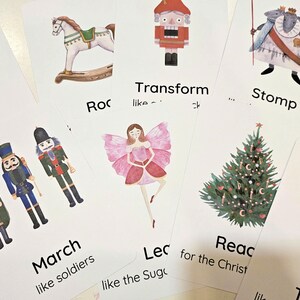 16 Nutcracker Story Movement Cards, Christmas Movement Cards, Kids ...