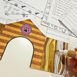 Puppy House Craft and Pet Care Activity, How to Care for a Pet, 3D ...