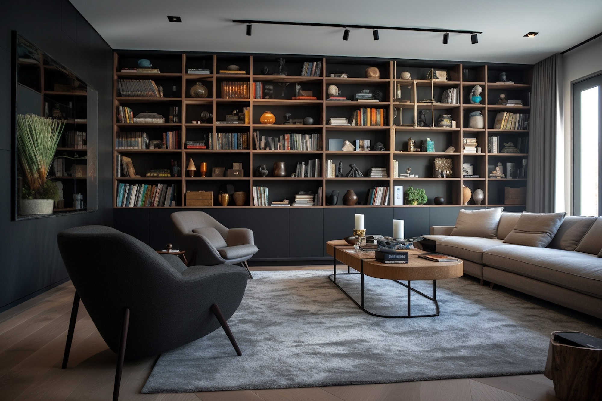 Zoom Virtual Backgrounds Modern Office Library - Etsy