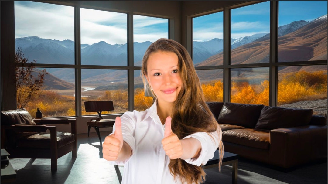 Zoom Virtual Backgrounds Modern, Office, Living Room, Windows, Beach ...