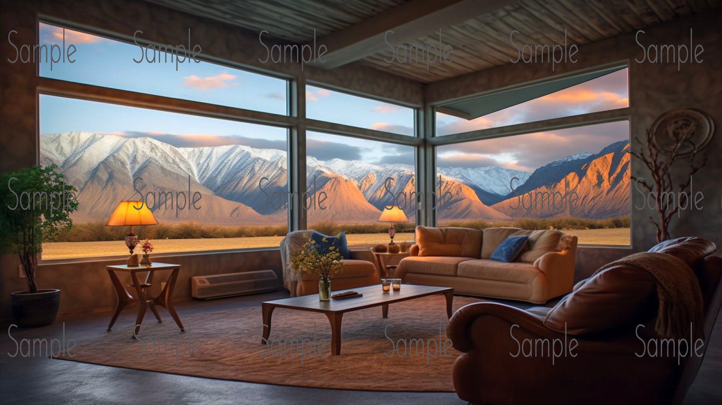 Zoom Virtual Backgrounds Modern, Office, Living Room, Windows, Beach ...