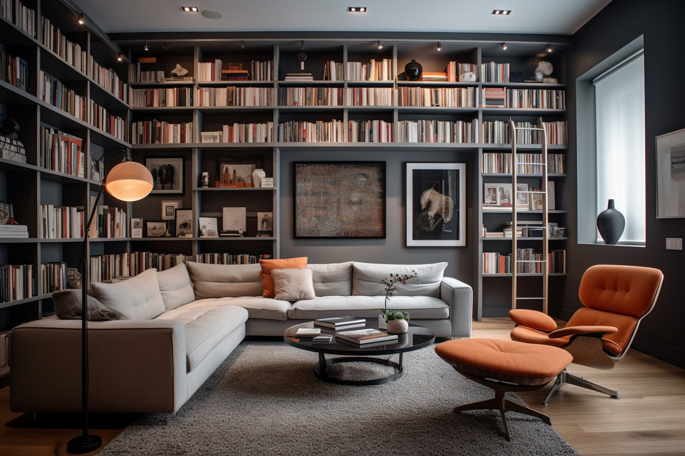 Zoom Virtual Backgrounds Modern Office Library - Etsy