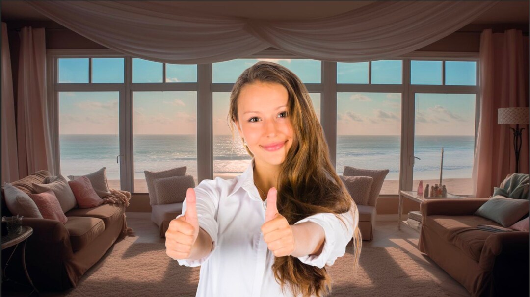 Zoom Virtual Backgrounds Modern, Office, Living Room, Windows, Beach ...