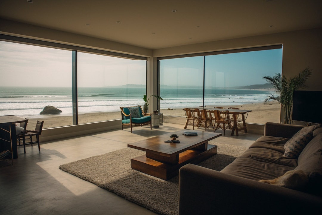 Zoom Virtual Backgrounds Modern Office Living Room Windows - Etsy