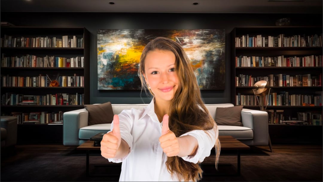 Zoom Virtual Backgrounds Modern Office Library - Etsy Portugal