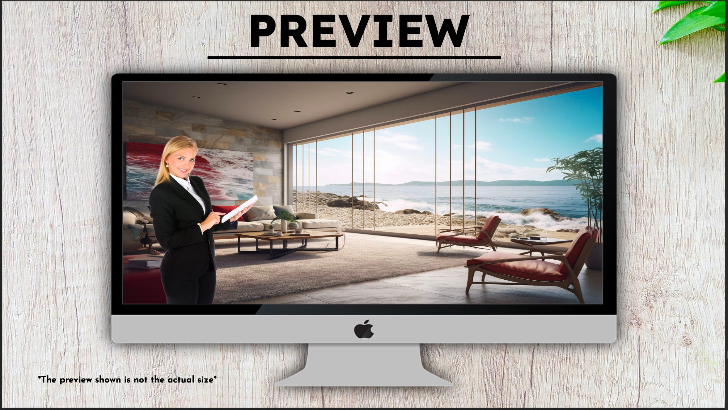 Zoom Virtual Backgrounds Modern Office Living Room Windows - Etsy