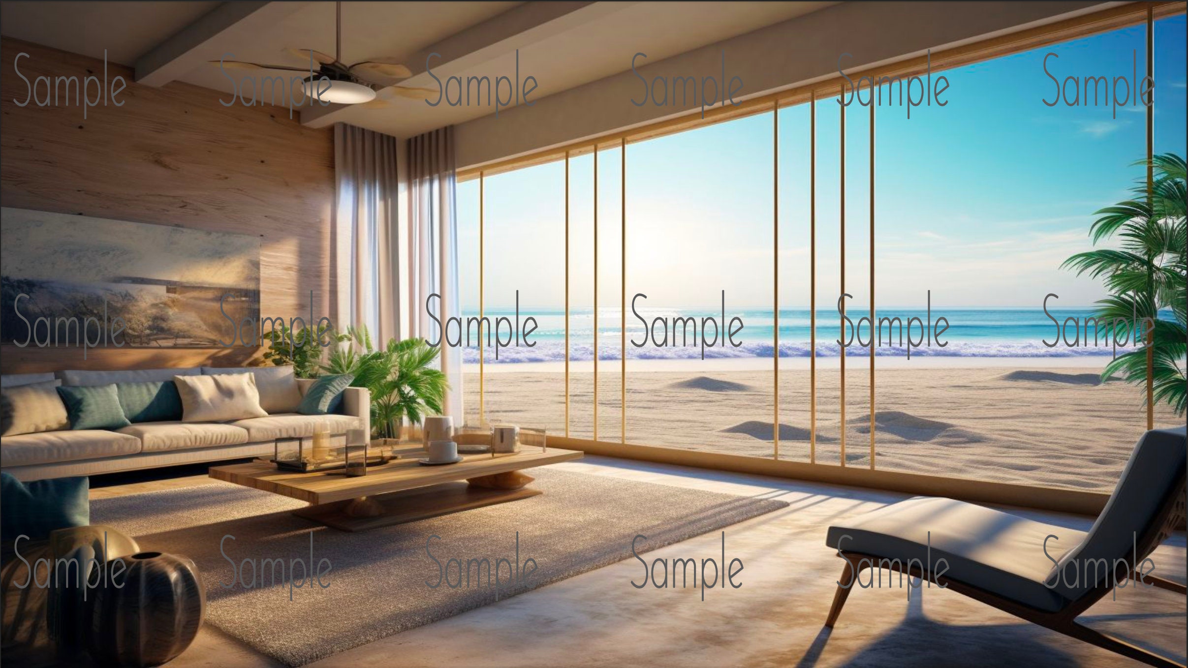 Zoom Virtual Backgrounds Modern, Office, Living Room, Windows, Beach ...