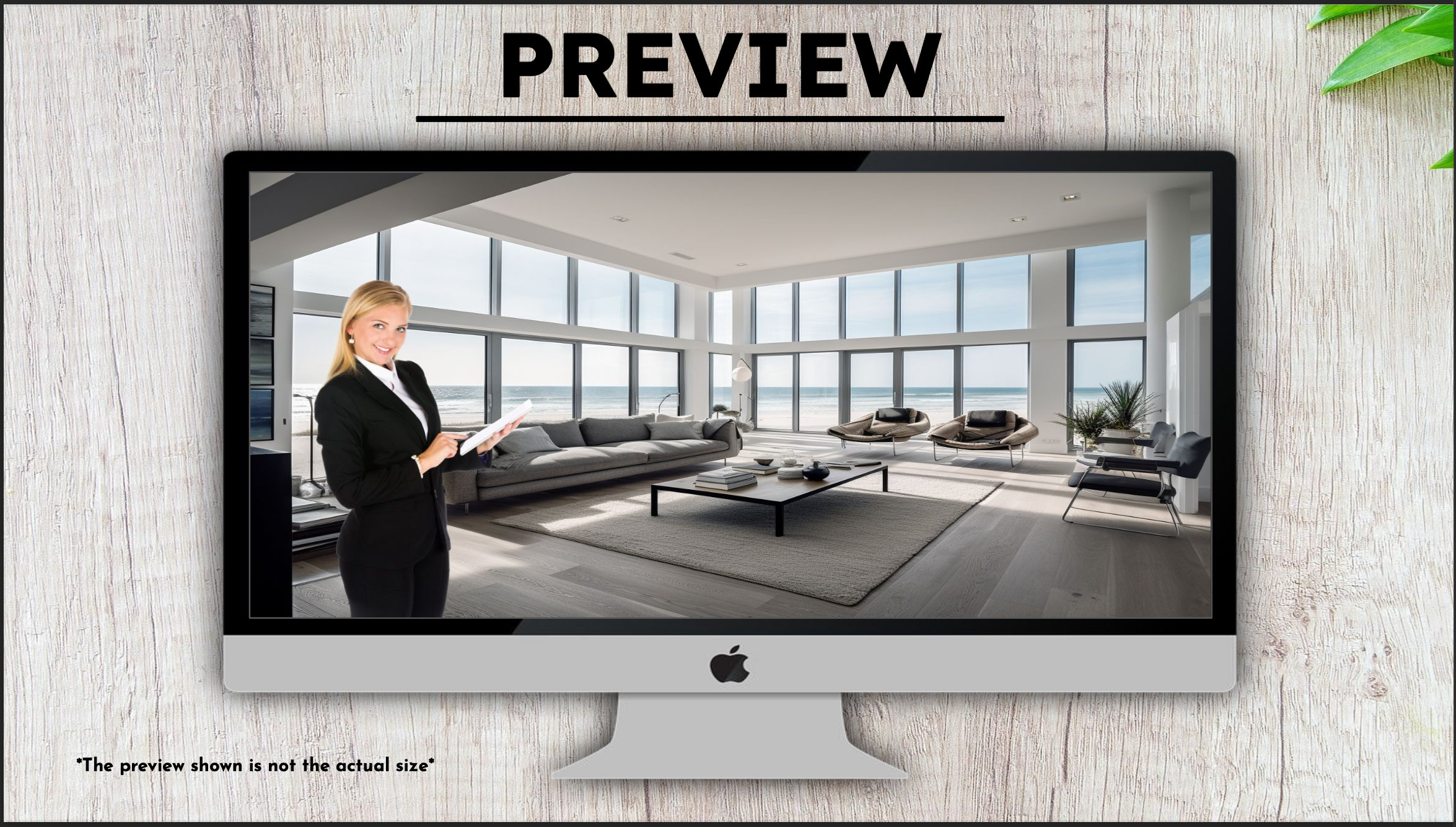 Zoom Virtual Backgrounds Modern Office Living Room Windows - Etsy