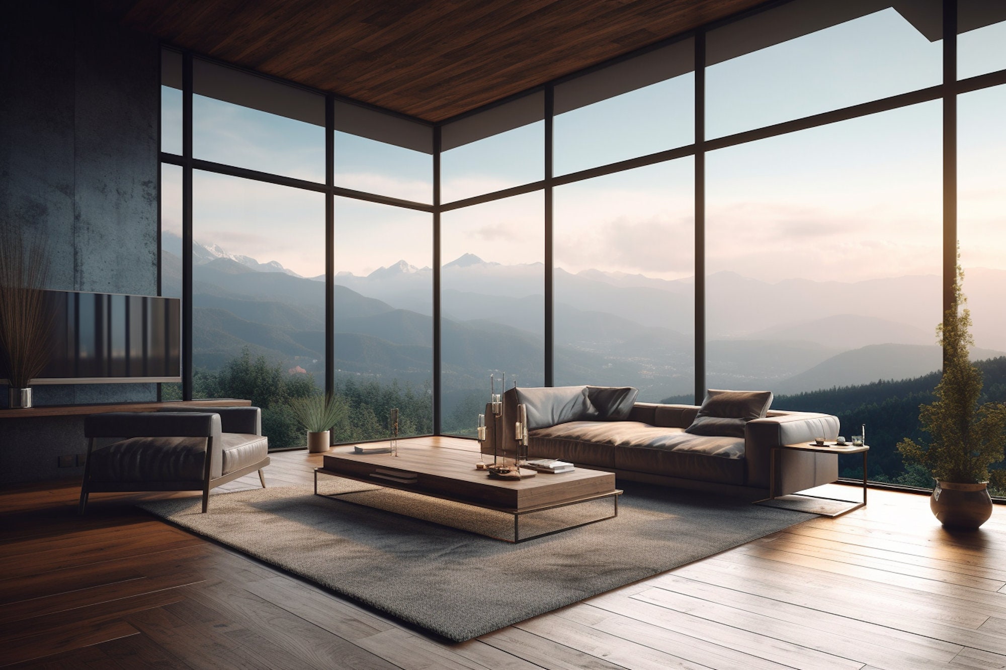 Zoom Virtual Backgrounds Modern Office Living Room Windows - Etsy