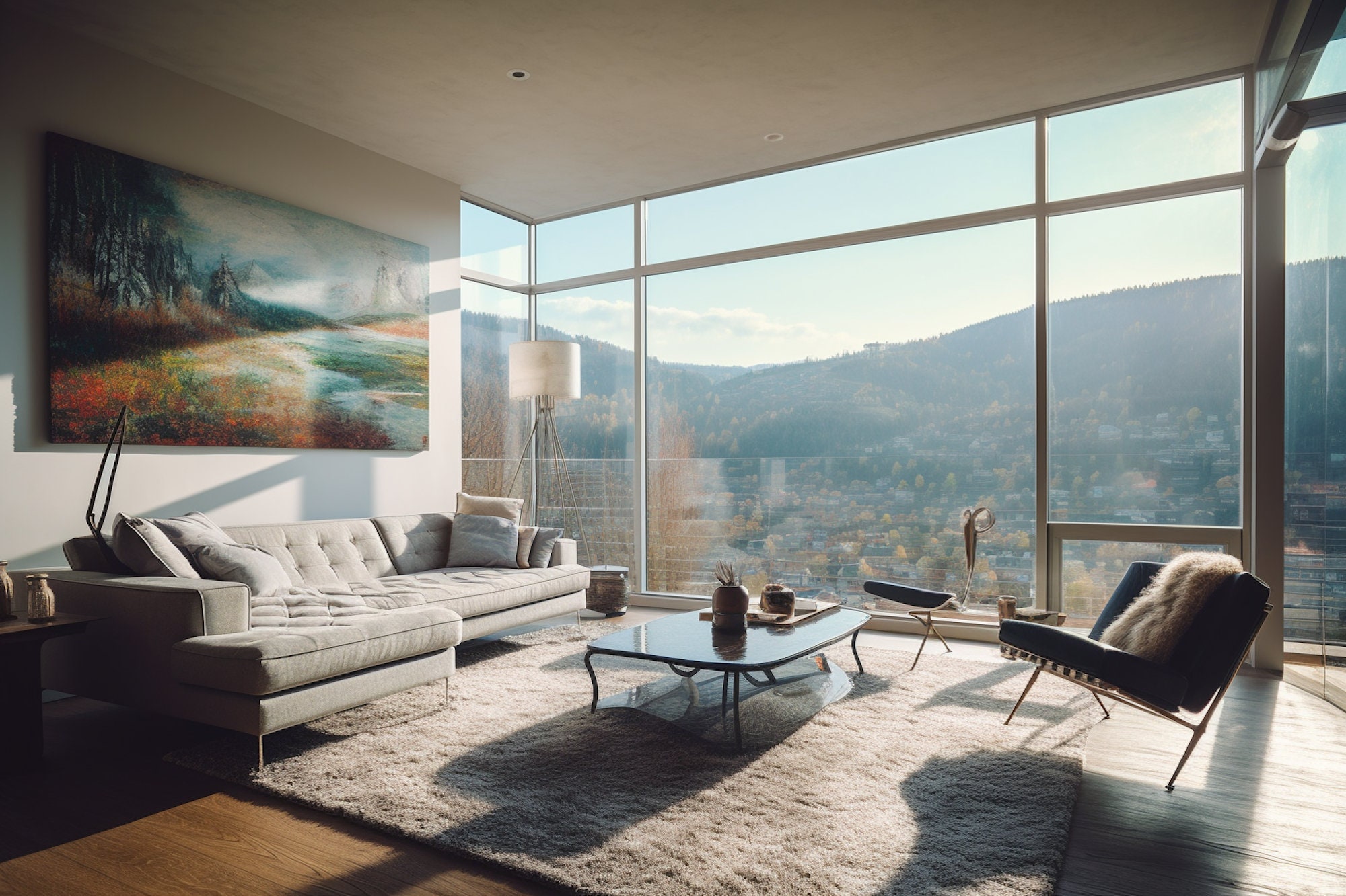 Zoom Virtual Backgrounds Modern Office Living Room Windows - Etsy