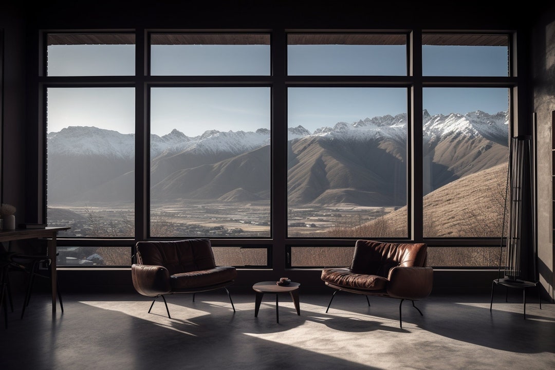 Zoom Virtual Backgrounds Modern Office Living Room Windows - Etsy