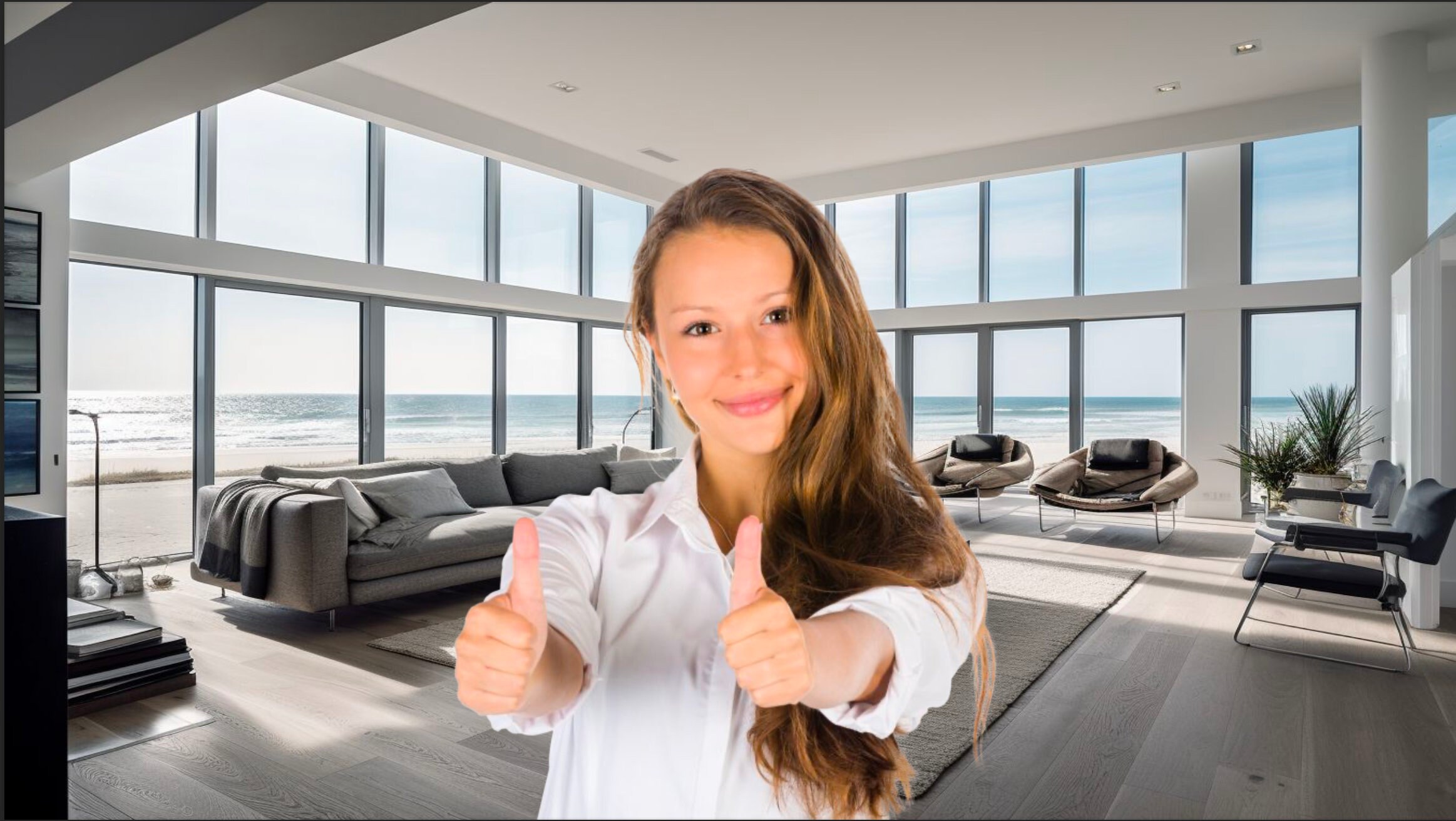 Zoom Virtual Backgrounds Modern, Office, Living Room, Windows, Beach ...