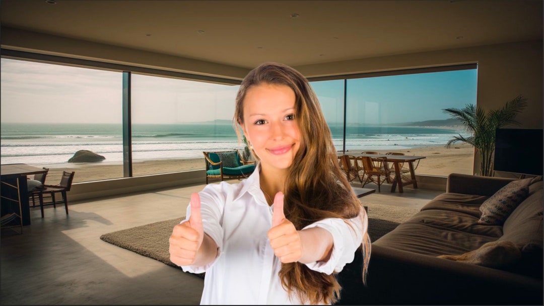 Zoom Virtual Backgrounds Modern, Office, Living Room, Windows, Beach ...