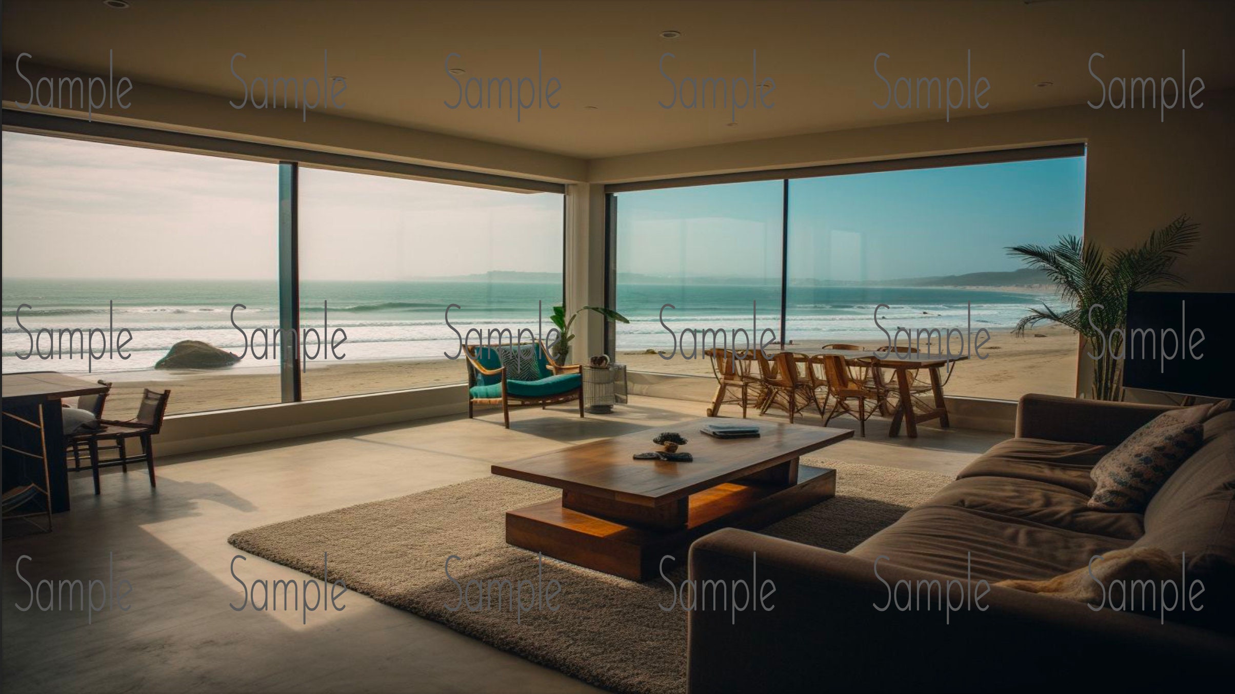 Zoom Virtual Backgrounds Modern, Office, Living Room, Windows, Beach ...