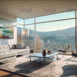 Zoom Virtual Backgrounds Modern, Office, Living Room, Windows, Beach ...