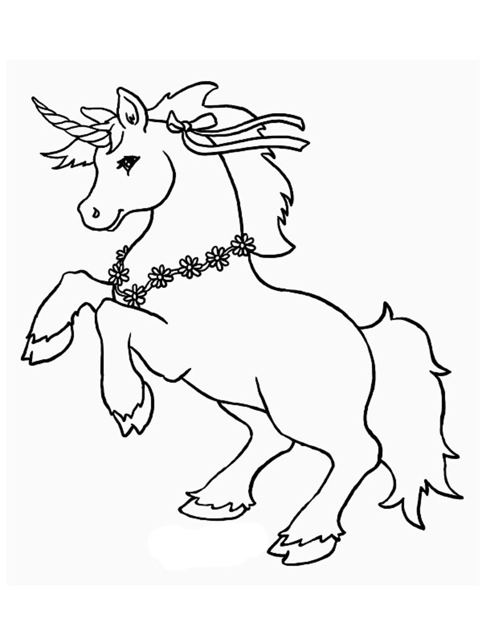 Unicorn Coloring Page, 5 Happy Coloring Page for Children - Etsy