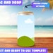 Canva Rotating Glass Can Mockup | Animated Glass Can Mockup | Beer Can ...