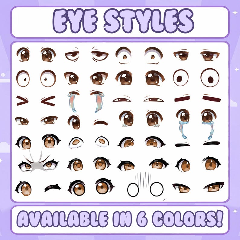 DIY Emote Maker Pack: Custom Twitch Emotes Templates | 50 Bases + Hair ...