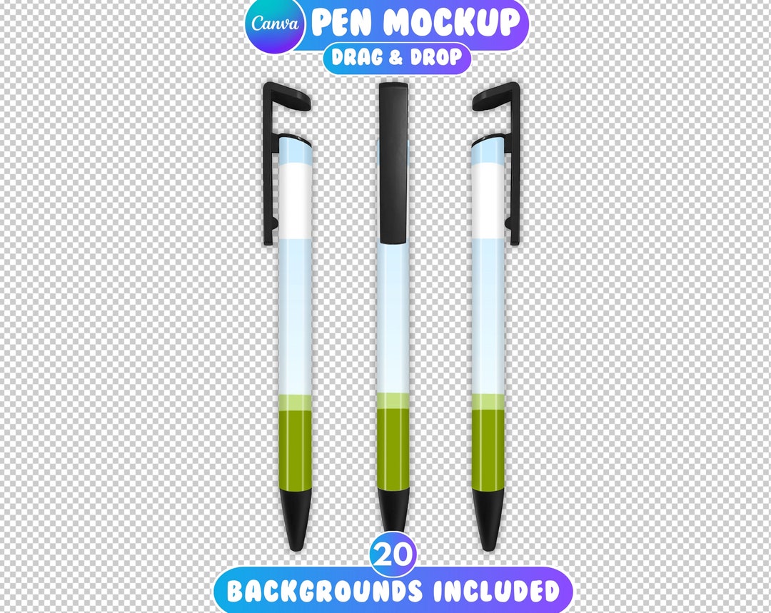 Canva Pen Mockup, Ballpoint Pen, Pen Mockup, Canva Drag and Drop, Canva ...