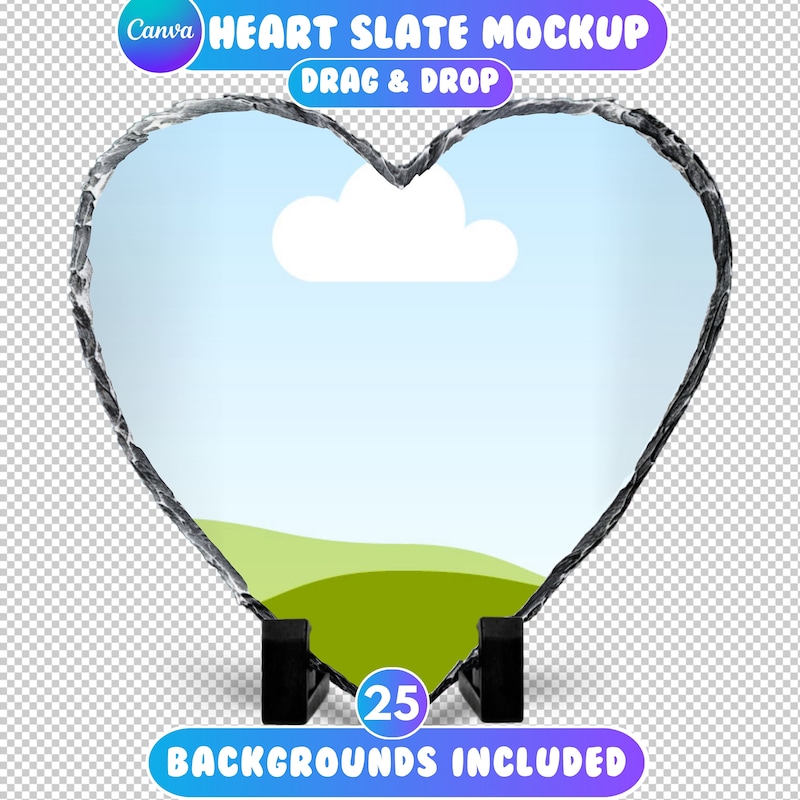 Heart Shaped Stone Slate - Etsy