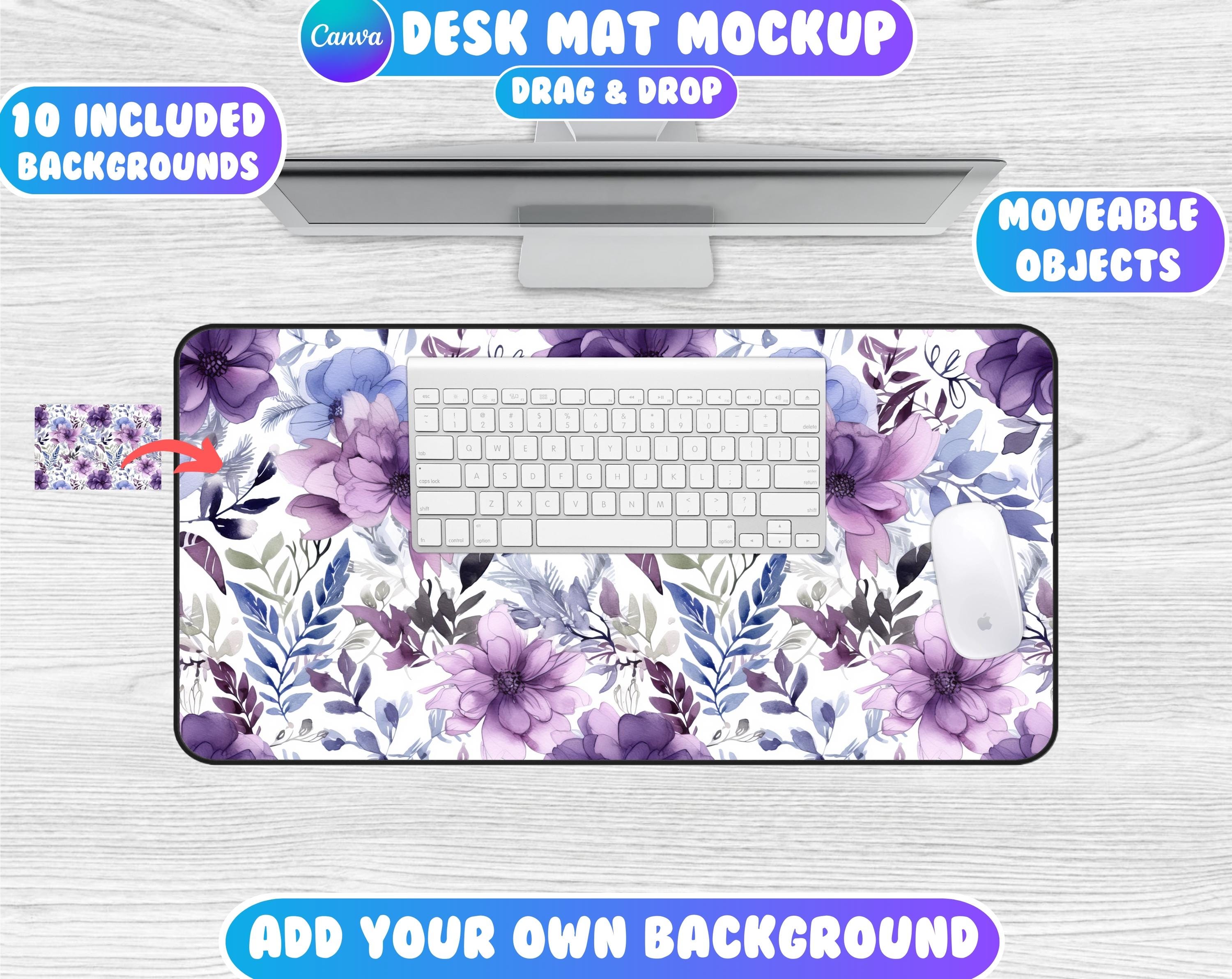 Canva Desk Mat Mockup 31.5" X 15.5", Canva Mousepad Mockup, Desk Mat ...