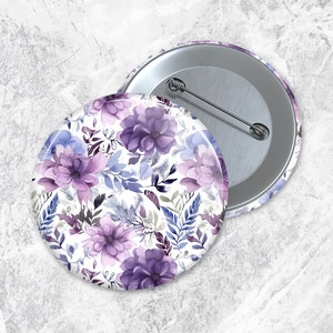 Round Pin Back Mockup, Button Pin Mockup Template, Circle Button Pin ...