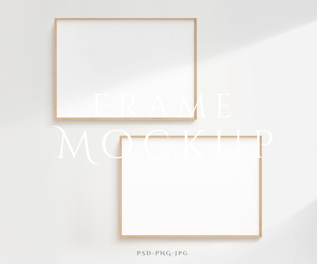 Landscape Frame Mockup A4 | Horizontal Frame Mockup | Landscape Frame ...