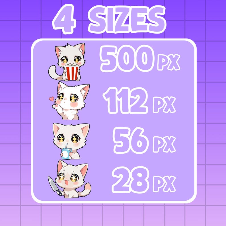 Cat Emote Pack: 30 Cute Funny Cat Emotes for Twitch | Discord ...