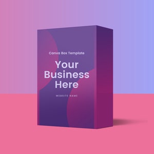 Canva Box Mockup, Software Mockup, Box Mockup, Canva Template, Software ...