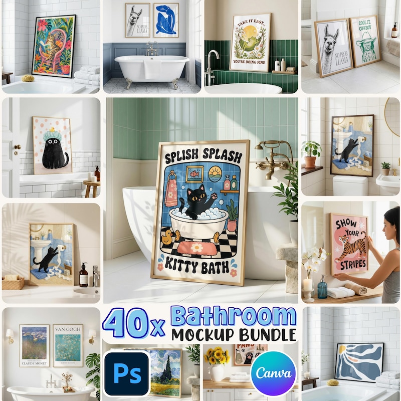 Bathroom Logo - Etsy UK