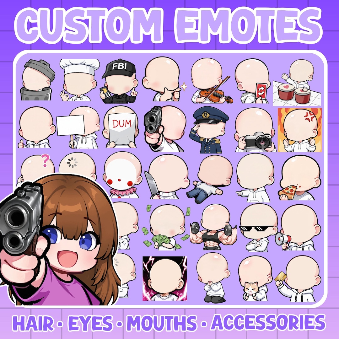 Custom Emotes: Make Your Own Emotes | Twitch Emotes | Avatar/profile ...