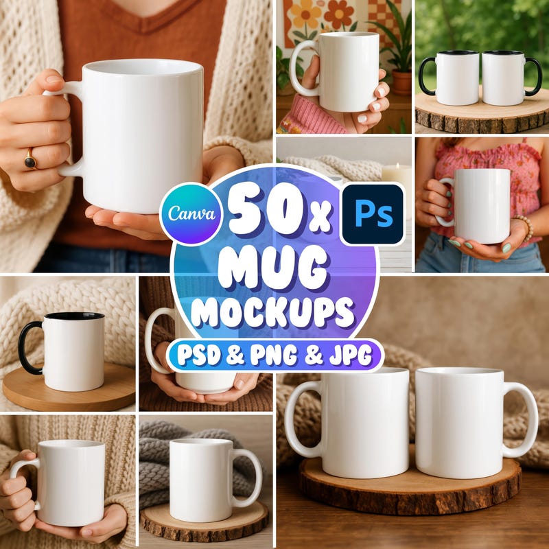 Mug Smart Objects - Etsy