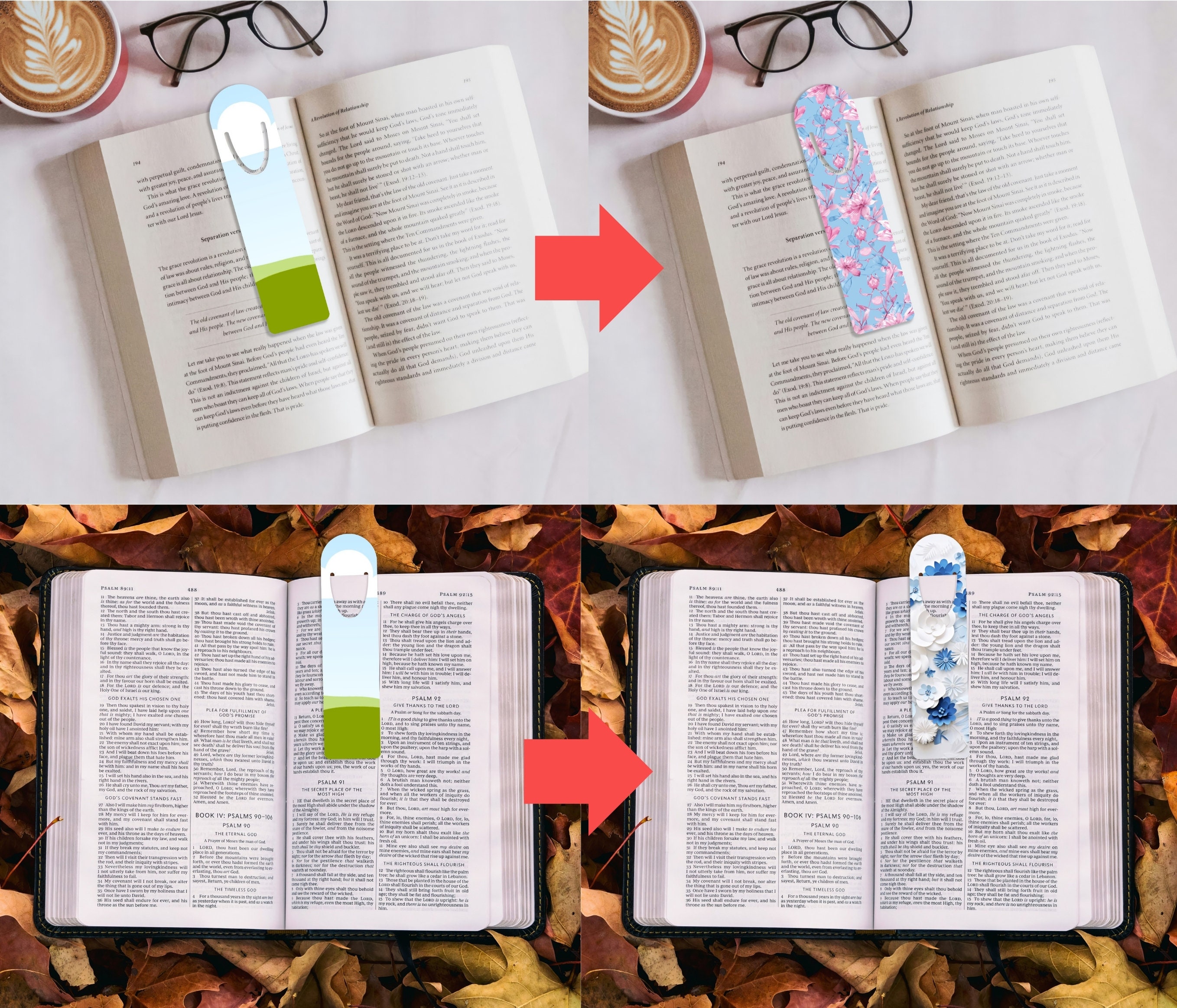 Canva Bookmark Template Mockup, Canva Drag and Drop, Bookmark Mockup ...
