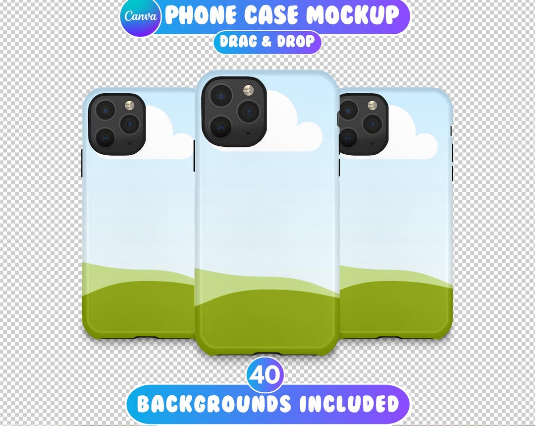 Phone Case Mockups, Printify Tough Phone Case Mockups, Canva Phone Case ...