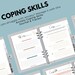 Coping Skills Therapy Worksheet, Anxiety Relief, Anxiety Journal ...