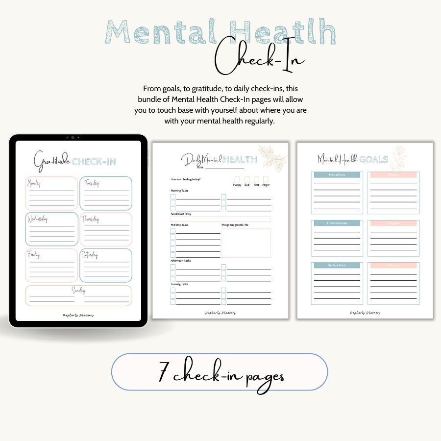 Mental Health Check-in Mental Health Check-in Questions Daily Mental ...