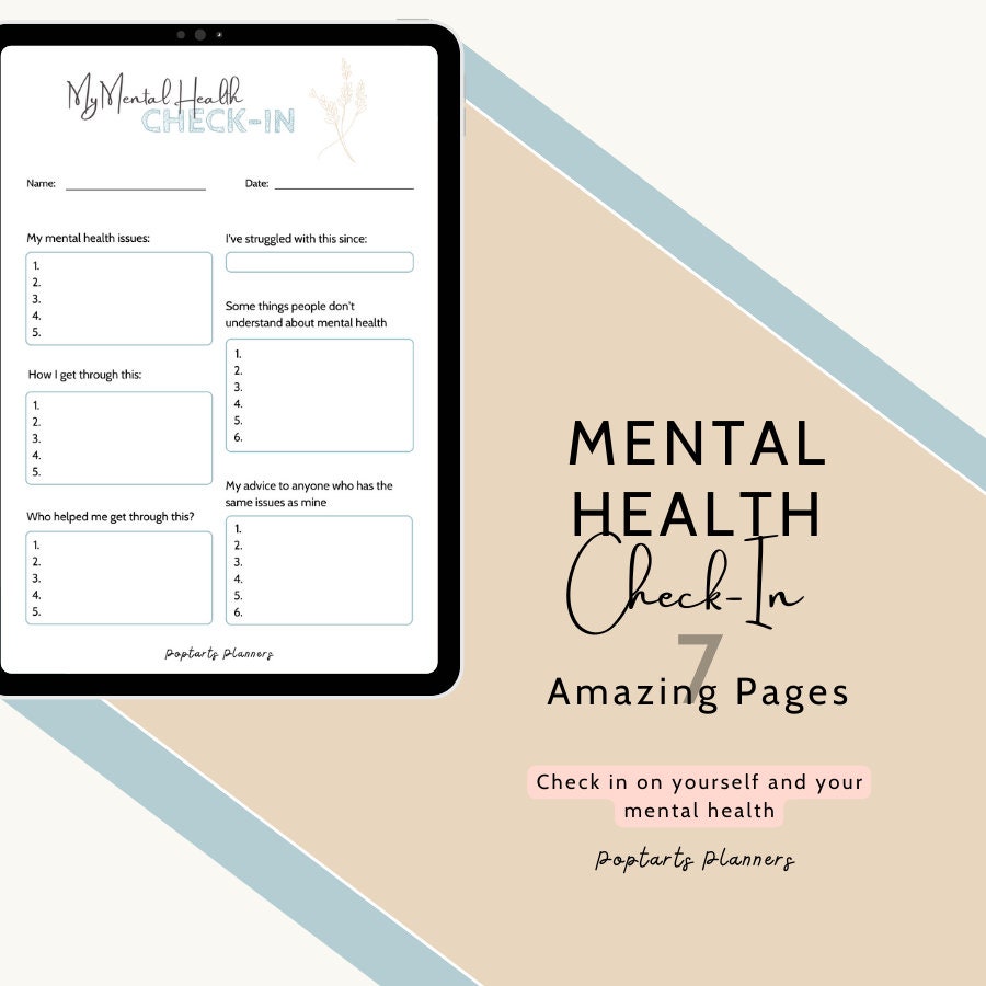 Mental Health Check-in Mental Health Check-in Questions Daily Mental ...