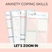 Coping Skills Therapy Worksheet, Anxiety Relief, Anxiety Journal ...