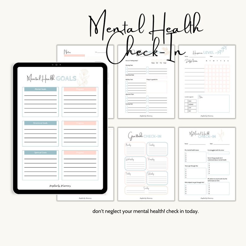 Mental Health Check-in Mental Health Check-in Questions Daily Mental ...