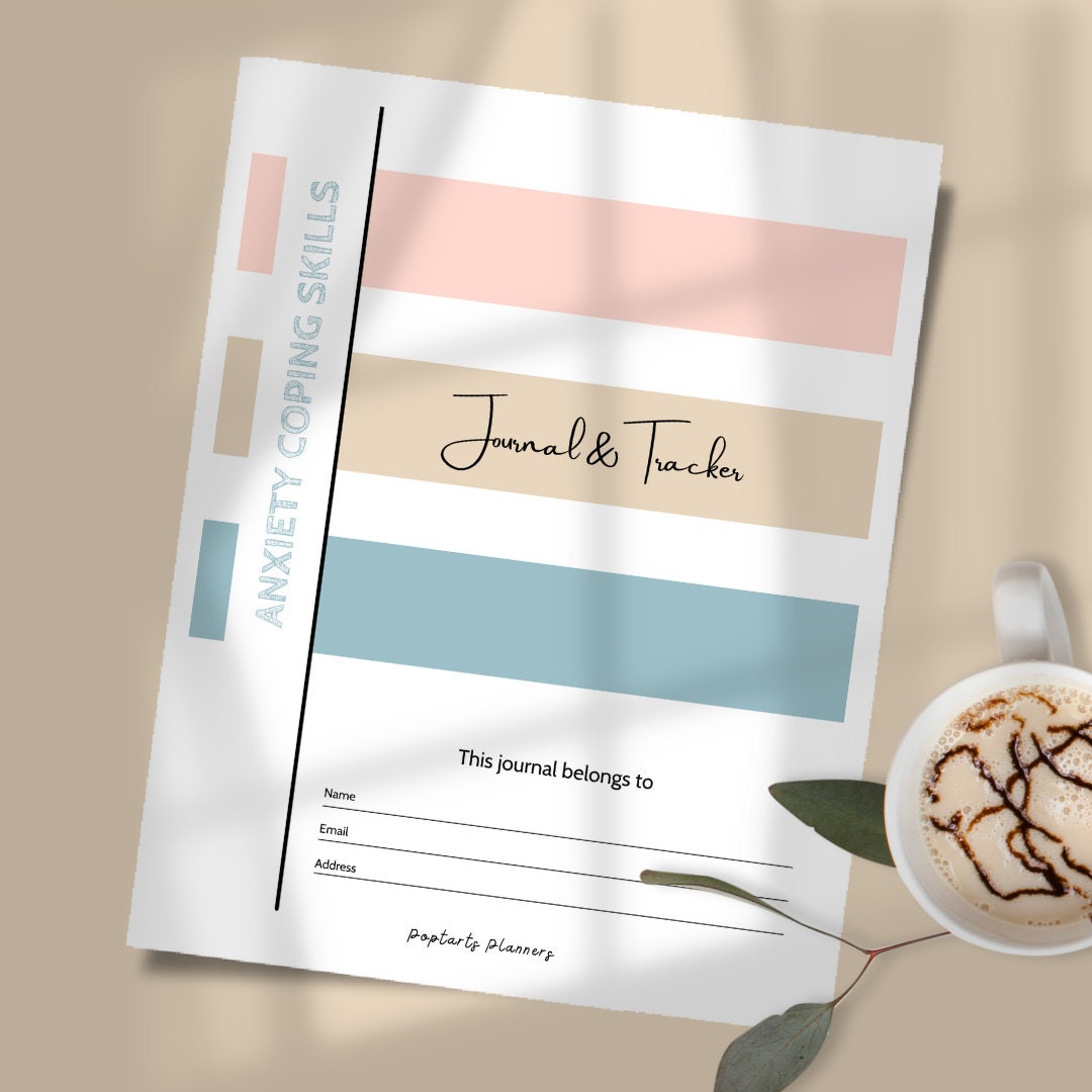 Coping Skills Therapy Worksheet, Anxiety Relief, Anxiety Journal ...