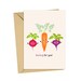 Rooting for You Good Luck Card Congratulations Card A6 Funny Vegetable ...