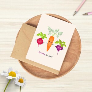 Rooting for You Good Luck Card | Congratulations Card | A6 | Funny ...