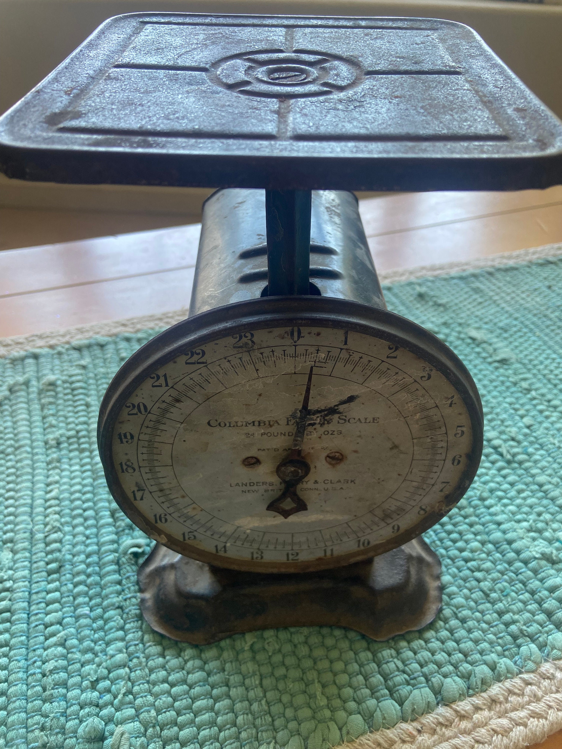 Antique Black Metal Columbia Family Scale by Landers Frary & Clark - Etsy