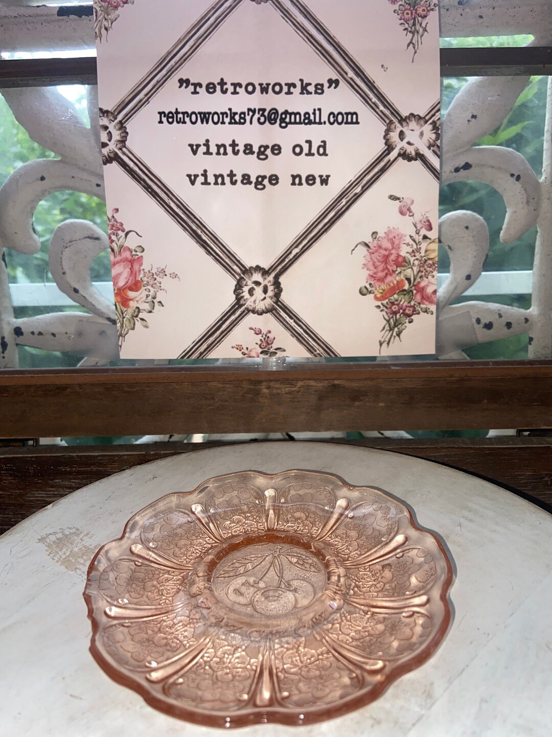 Small Pink Depression Glass Saucer - Etsy